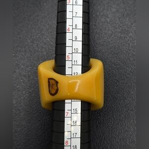 Handmade | Jewelry | Tagua Nut Ring Carved Decorated Size 65 Natural ...